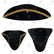 Colonial Tri-corner Hat (Black, W/Gold Braid Trim, W/ White Trim, or B ...