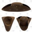 Colonial Tri-corner Hat (Black, W/Gold Braid Trim, W/ White Trim, or B ...