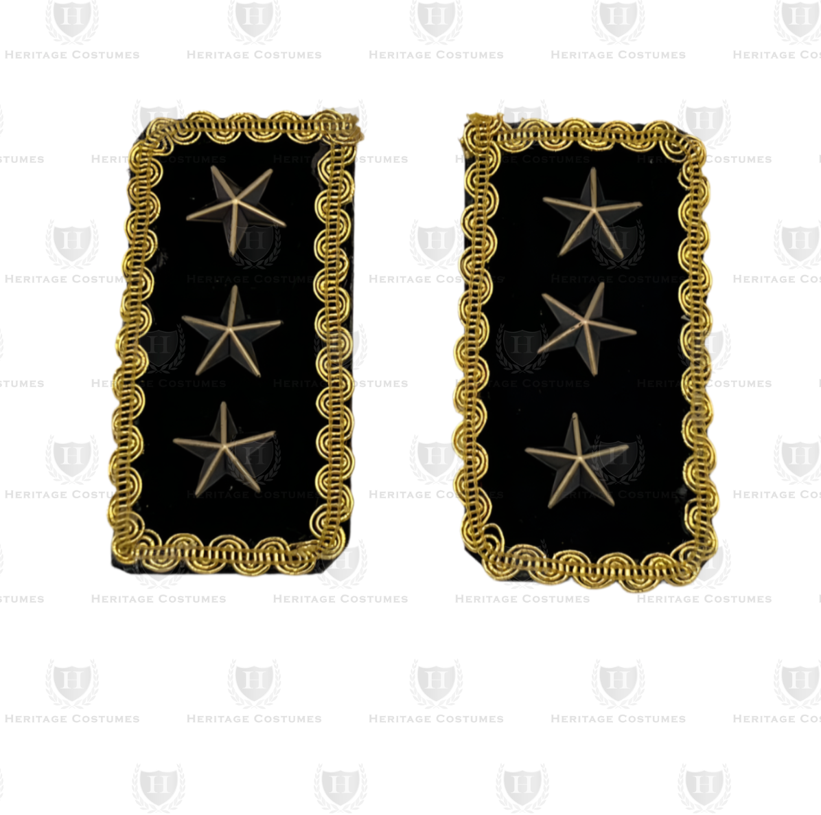 Civil War Officer Epauletes – Replica Military Shoulder Boards ...