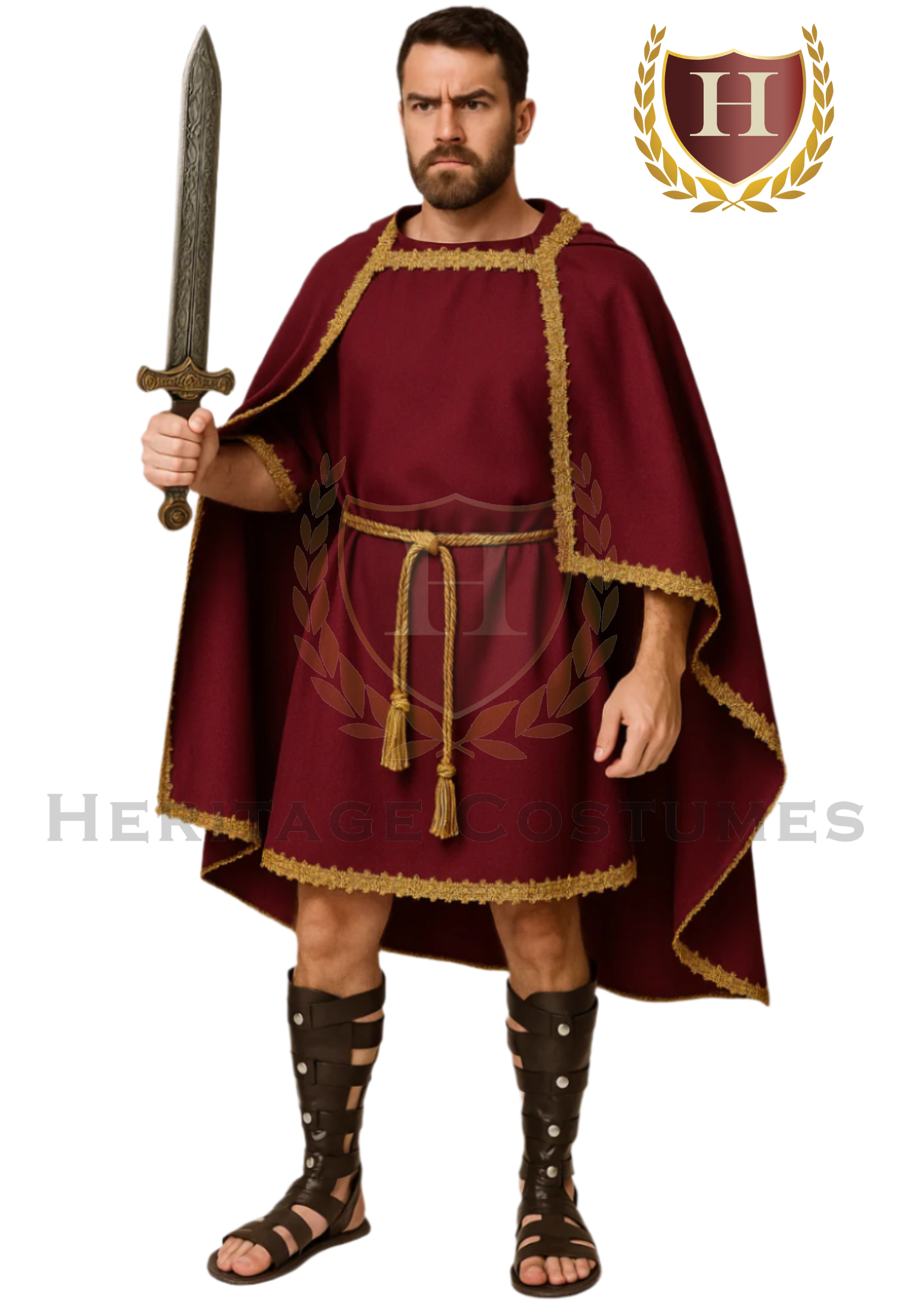 Legionary Commander Tunic Set, Roman Commander Costume – Heritagecostumes