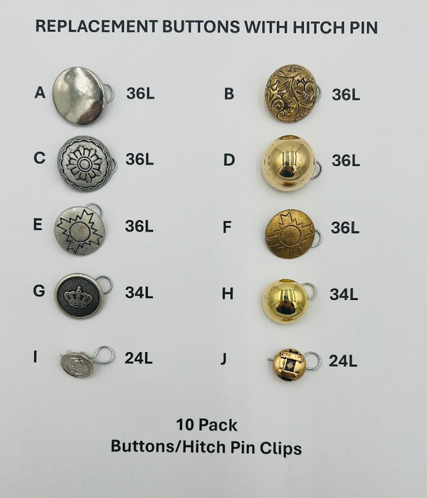 Replacement Button Sets – Heritagecostumes
