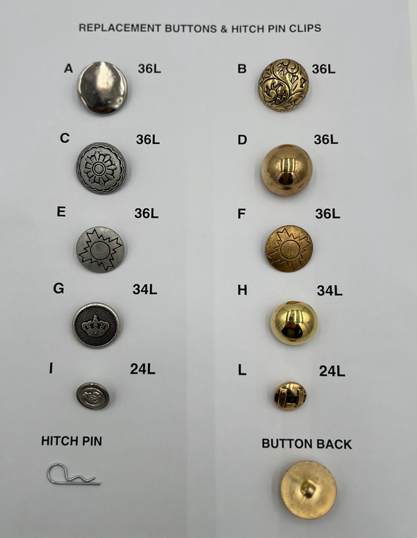 Replacement Button Sets – Heritagecostumes