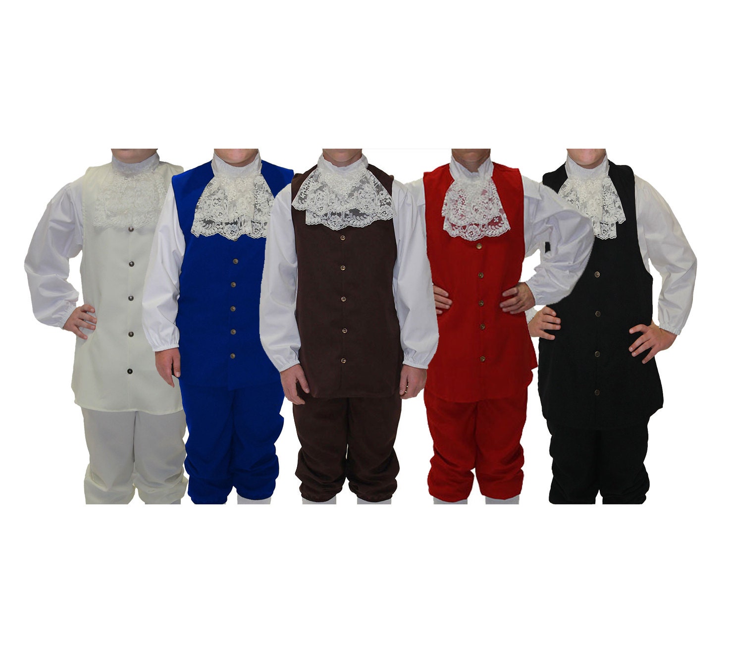 Colonial Children's Vest and Jabot Set – Heritagecostumes
