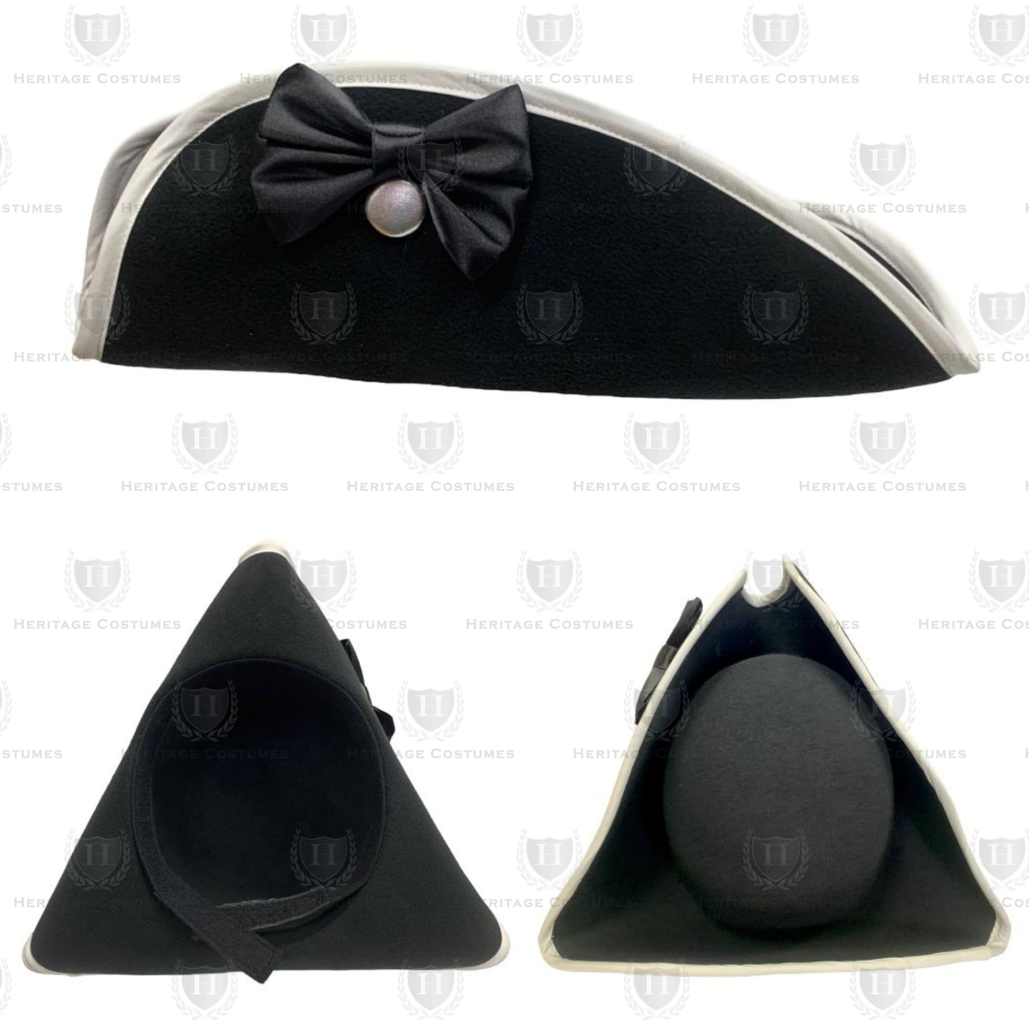 Colonial Captain's Hat. Colonial Tricorn Hat – Heritagecostumes